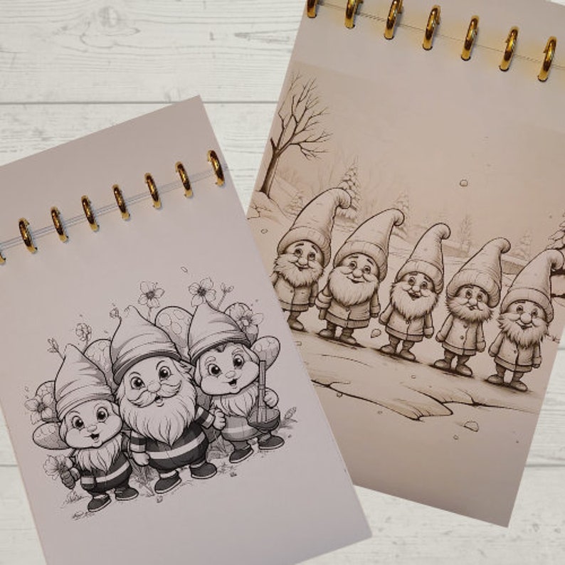 Gnome Life Coloring Book - Etsy