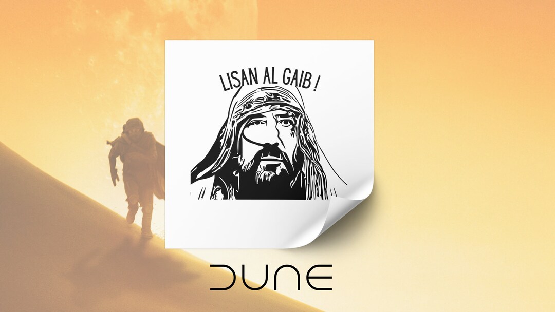 Stilgar's Wisdom Dune Movie Sticker 'lisan Al Gaib', Muad'dib, Paul ...