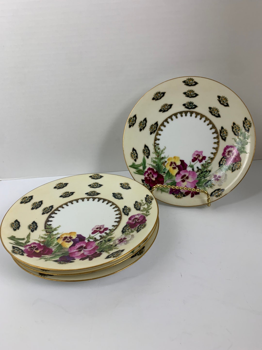 Antique Hand Painted Limoges France Plate, Bone China, W.H. Plummer ...