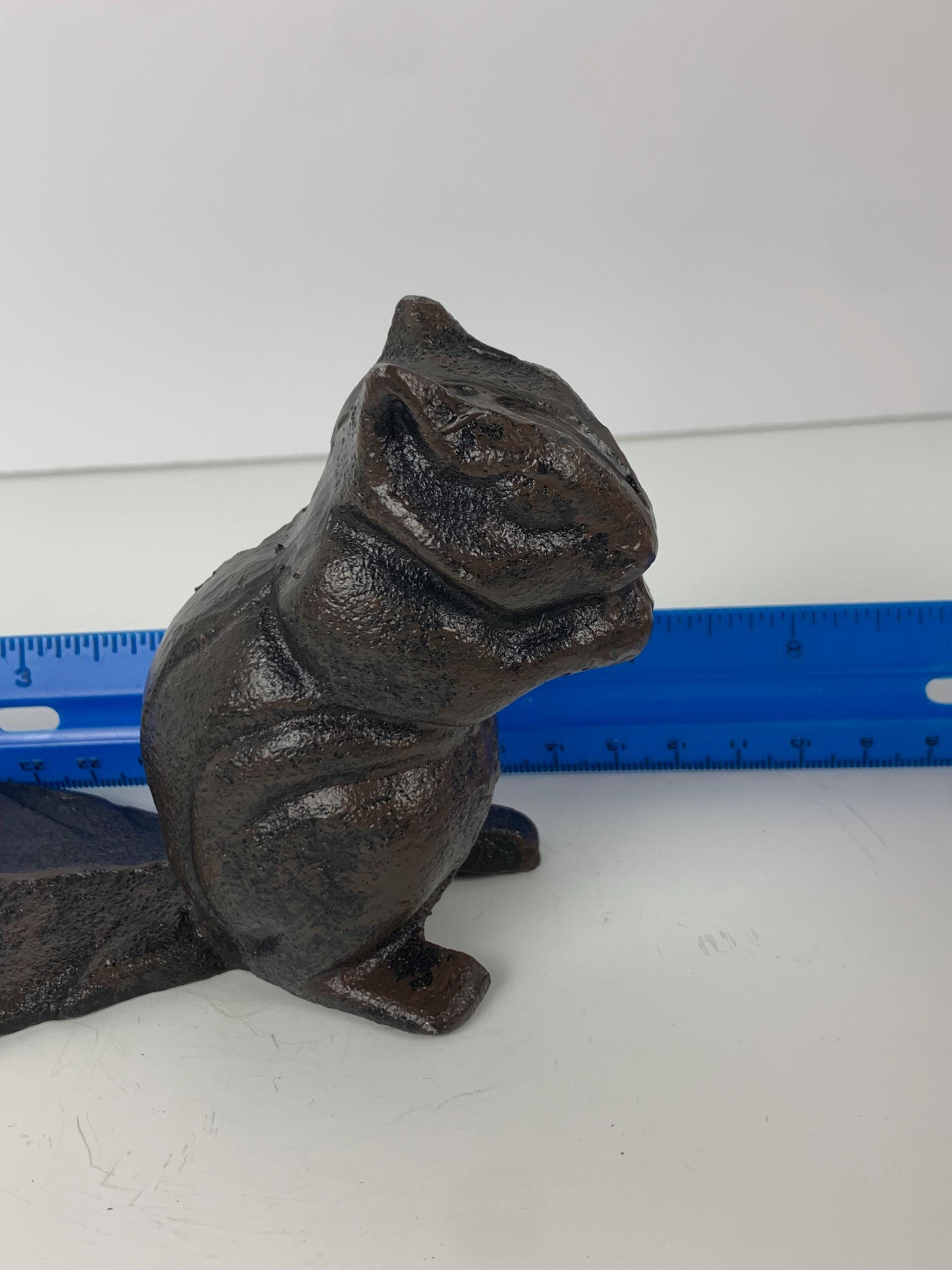 Antique Vintage Style Cast Iron Squirrel Door Stop Squirrel Bookend ...