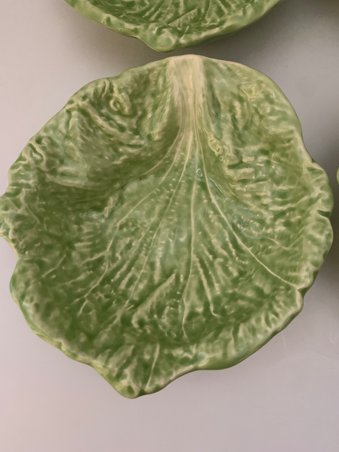 Set of 4 Cabbage Leaf Plates Salad Plates Dip Chip Leaf Plate - Etsy