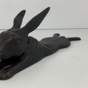 Antique Vintage Style Cast Iron Rabbit Door Stop Rabbit Bookend Rabbit ...