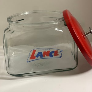 Lance Counter Jar With Lid Country Store Display Cookie Jar Candy Jar ...