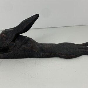 Antique Vintage Style Cast Iron Rabbit Door Stop Rabbit Bookend Rabbit ...
