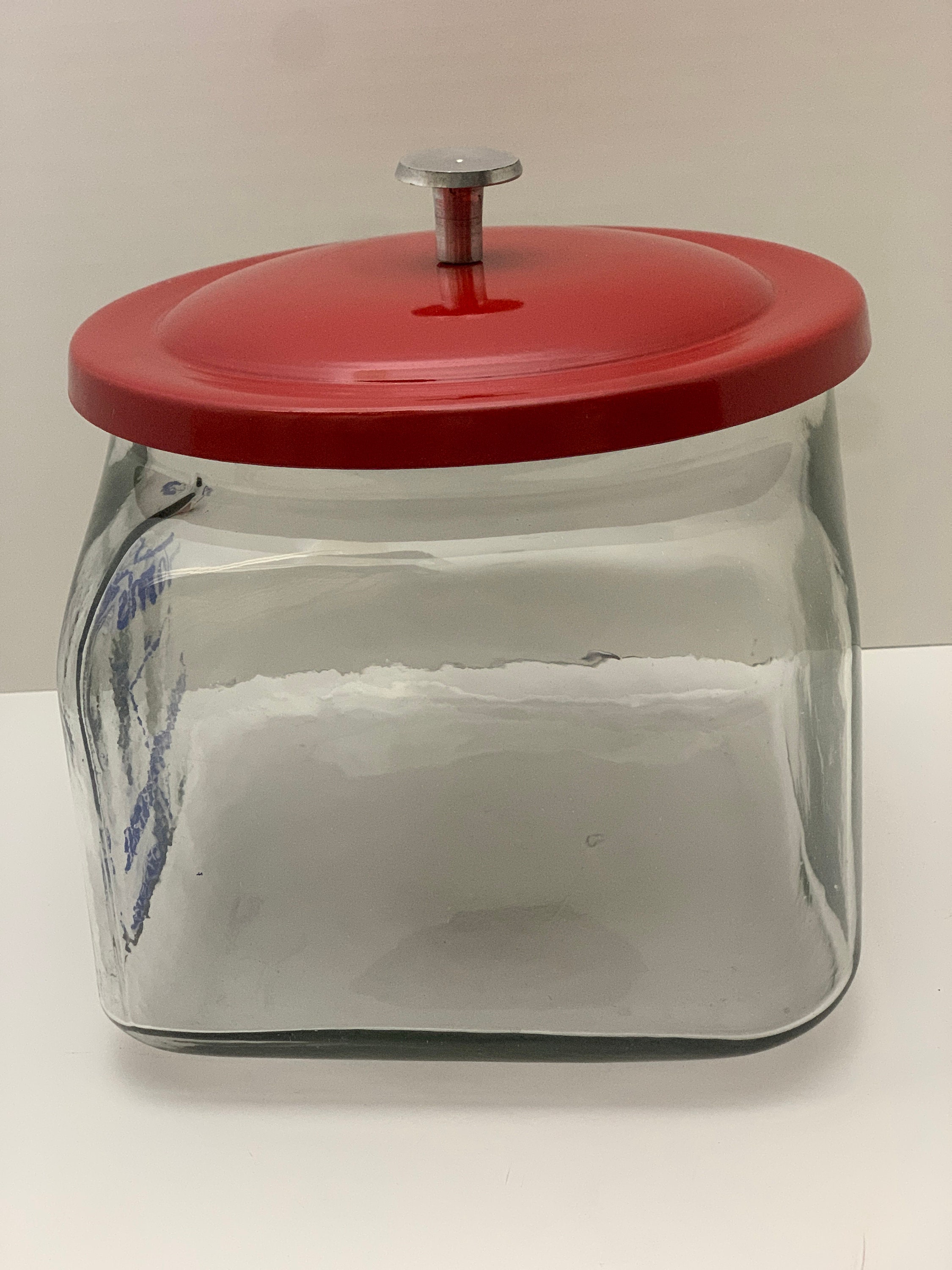 Toms Peanut Counter Jar With Lid Blue Letters Country Store Display ...