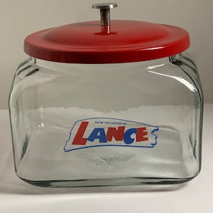 Lance Counter Jar With Lid Country Store Display Cookie Jar Candy Jar ...