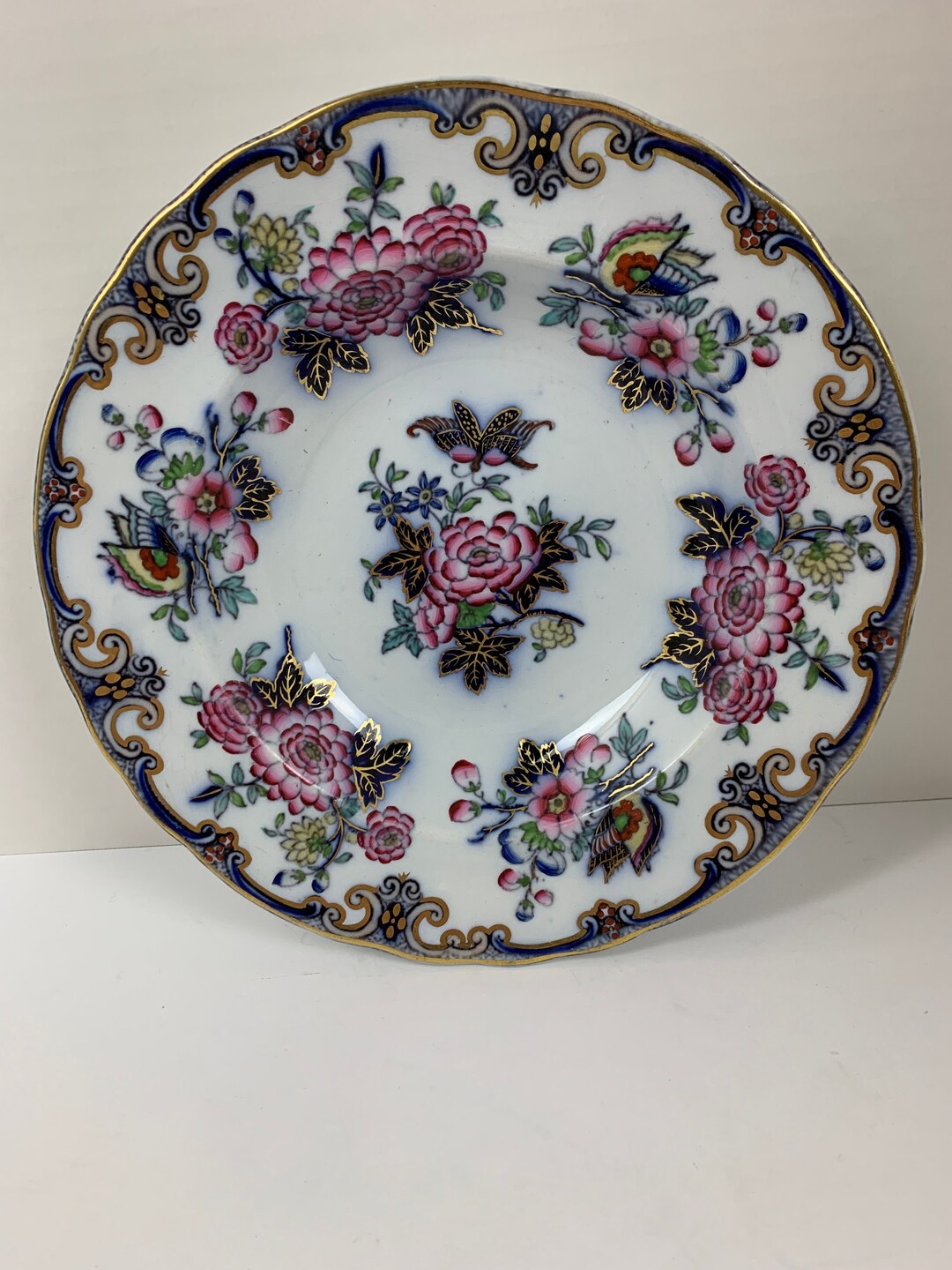 Antique Porcelain Bowl by Poonah C.M., Chinese Hand Painted Bowl With ...
