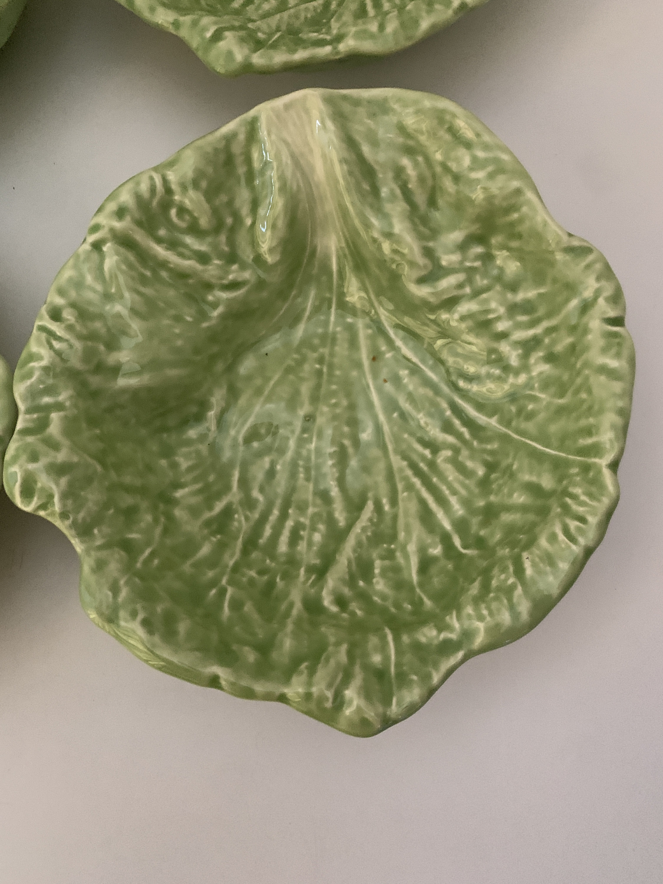 Set of 4 Cabbage Leaf Plates Salad Plates Dip Chip Leaf Plate - Etsy