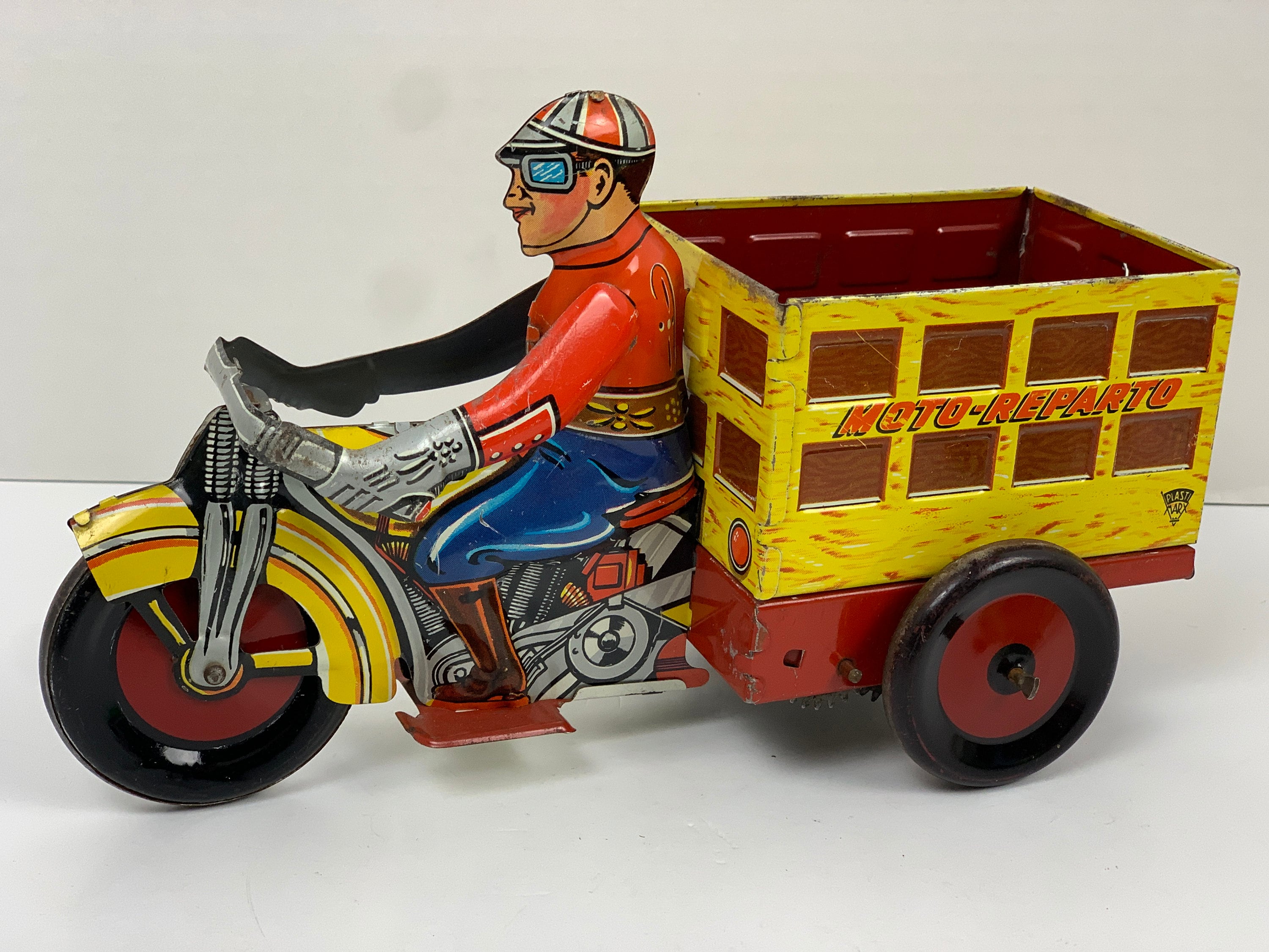 Marx Toy Company Pre-war Wind-up Tin Toy Moto-reparto Motor Delivery ...