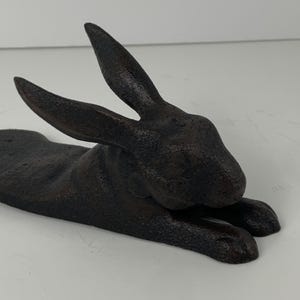 Antique Vintage Style Cast Iron Rabbit Door Stop Rabbit Bookend Rabbit ...