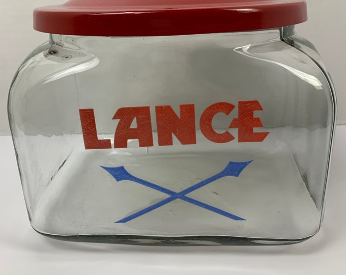 Lance Counter Jar With Lid Country Two Lance Logo Store Display Cookie ...
