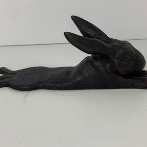 Antique Vintage Style Cast Iron Rabbit Door Stop Rabbit Bookend Rabbit ...