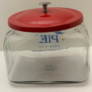 Moon Pie Counter Jar With Lid Country Store Display Cookie Jar Candy ...