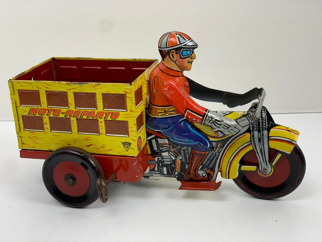 Marx Toy Company Pre-war Wind-up Tin Toy Moto-reparto Motor Delivery ...