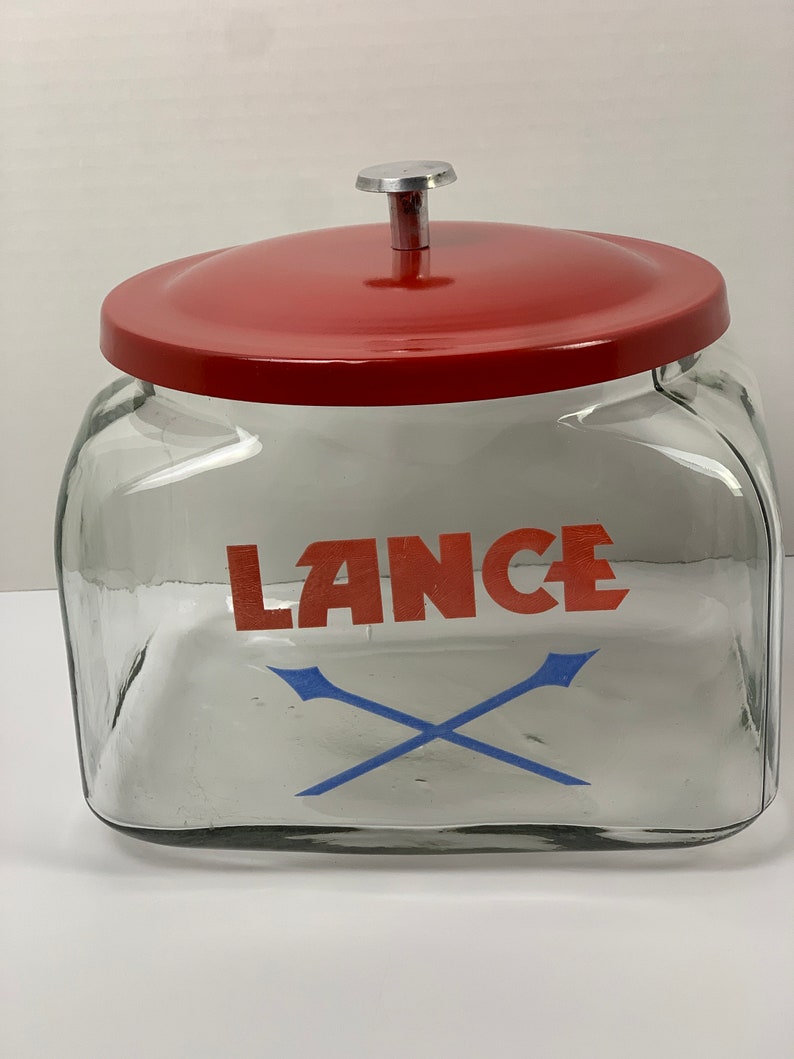 Lance Counter Jar With Lid Country Two Lance Logo Store Display Cookie ...