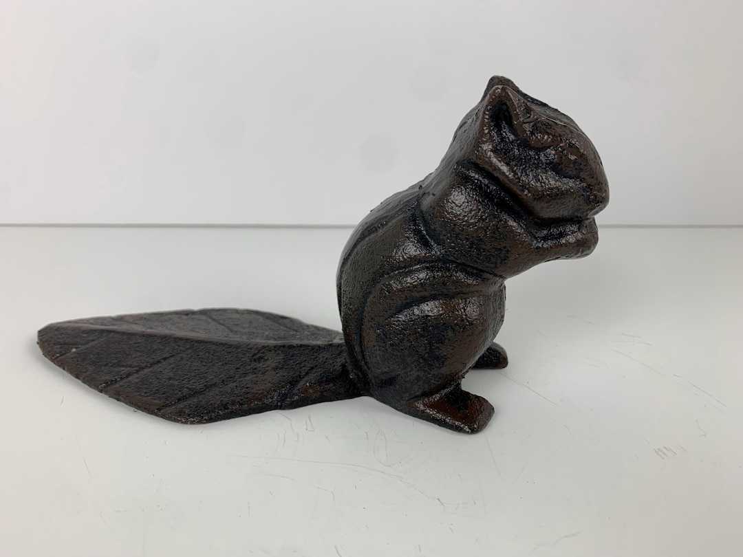 Antique Vintage Style Cast Iron Squirrel Door Stop Squirrel Bookend ...