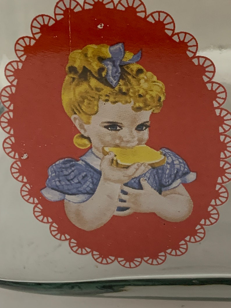 Sunbeam Bread Counter Jar & Lid Country Store Display Cookie Jar Candy ...