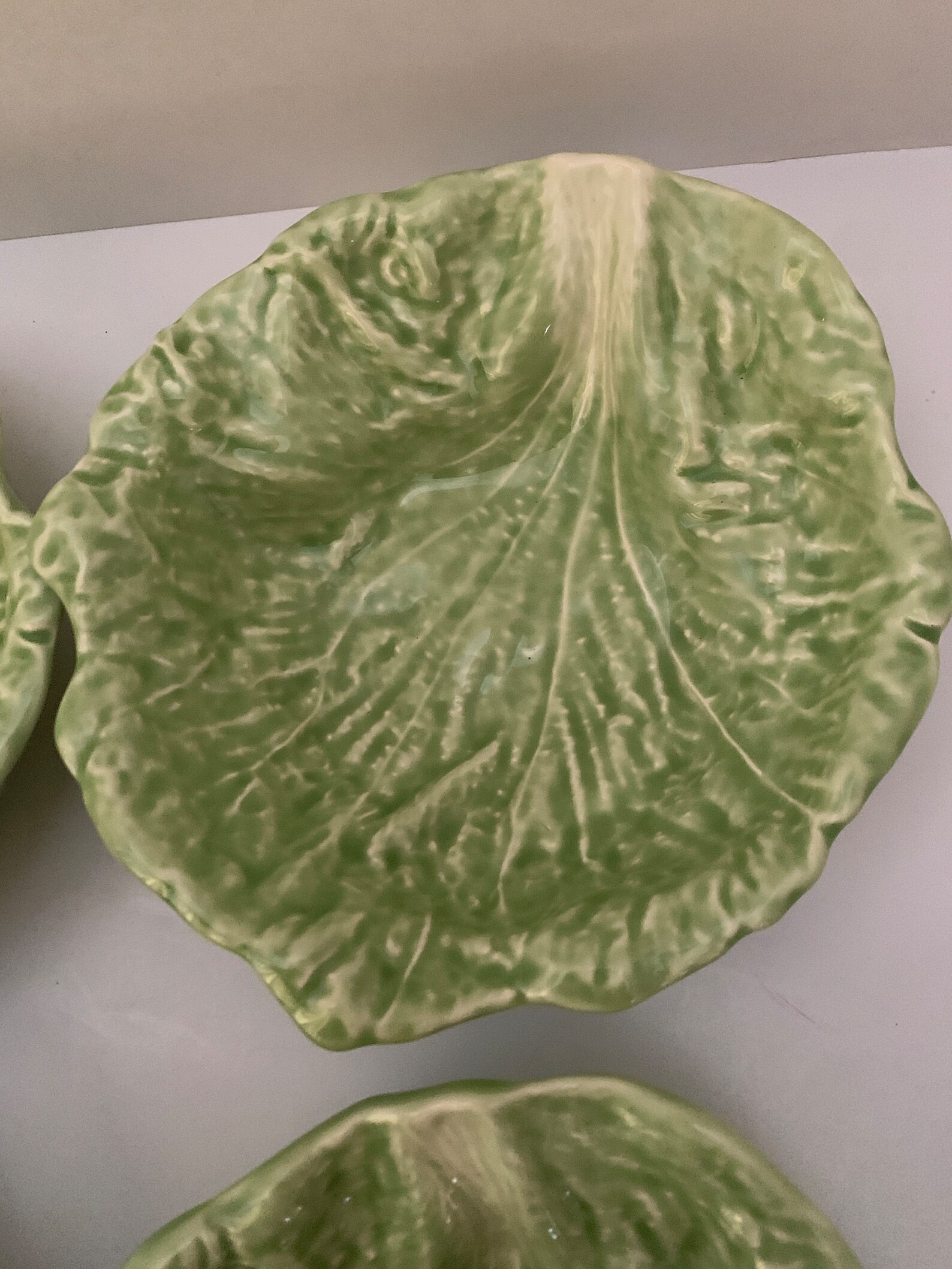 Set of 4 Cabbage Leaf Plates Salad Plates Dip Chip Leaf Plate - Etsy
