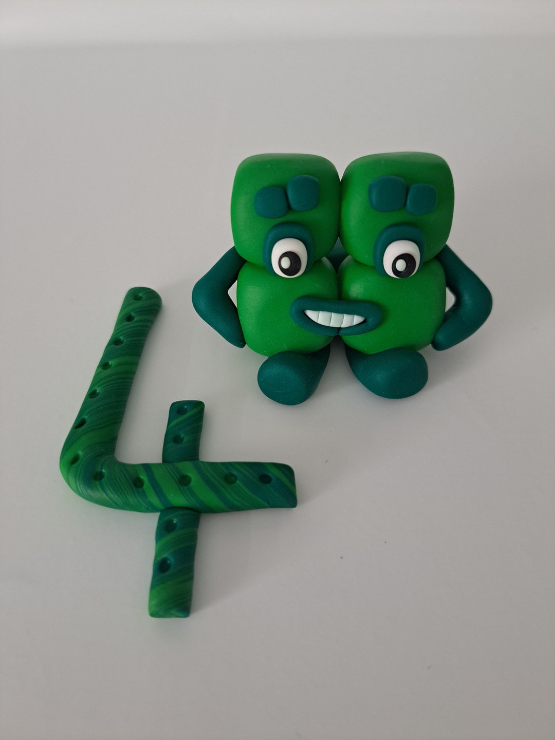 Numberblock 4 Keepsake Cake Topper - Etsy