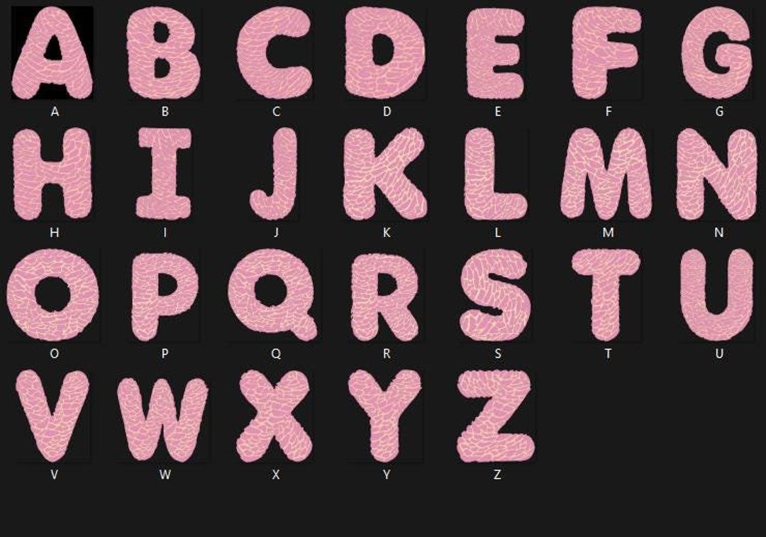 Realistic Concha Letters | Pan Dulce Font Letters for Screen Printing ...