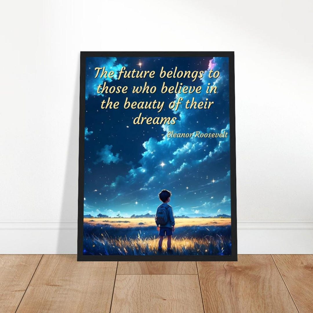 The Future Belong To... | Motivational Poster | Typography Wall Art ...