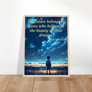 The Future Belong To... | Motivational Poster | Typography Wall Art ...