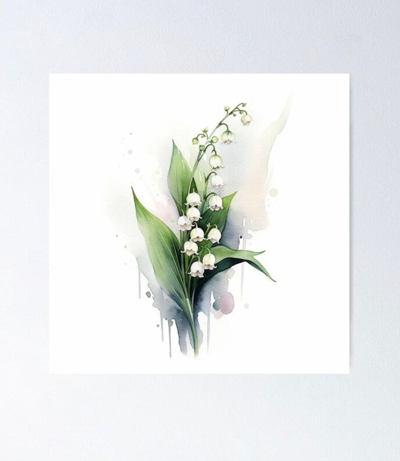 LILY of the VALLEY FLOWER Digital Download - Etsy