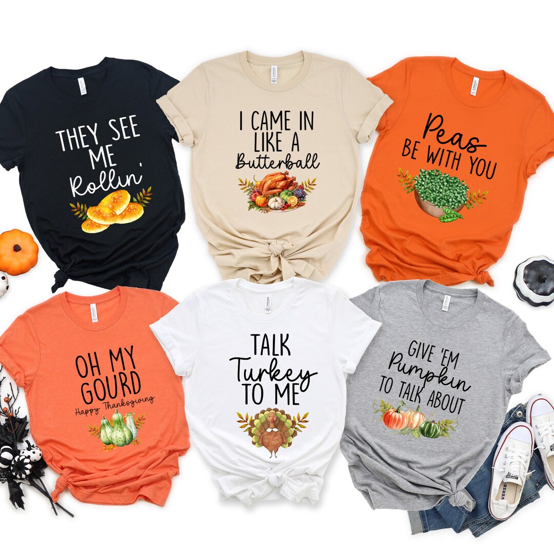 Thanksgiving Family Shirts, Funny Matching Family Shirts, Turkey Day ...