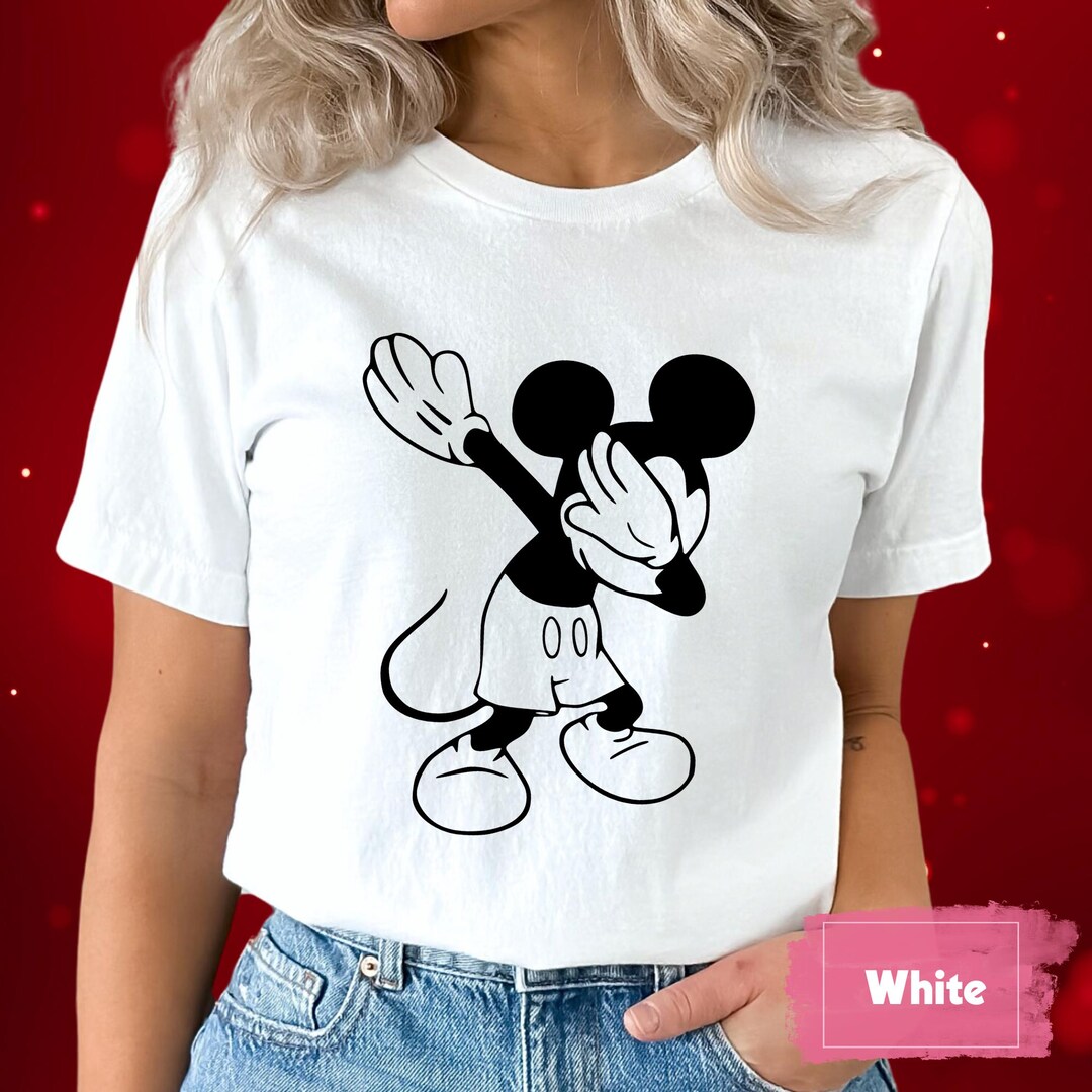 Disney Mickey Dabbing Shirt, Funny Disney T-shirt, Family Matching Tee ...