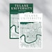 Green Tulane University Topographic Lines Map | Digital Download | Map ...