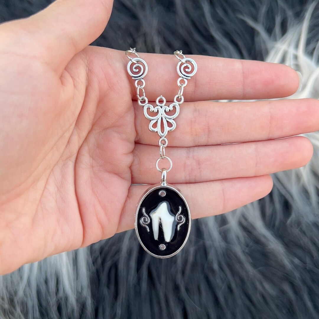 Animal Tooth Gothic Necklace Gothic Jewelry Dark Aesthetic Oddity Art ...