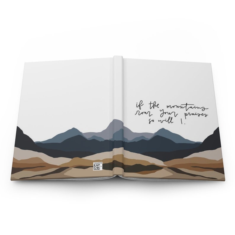 Hardcover Matte Journal - Mountains Design - Etsy