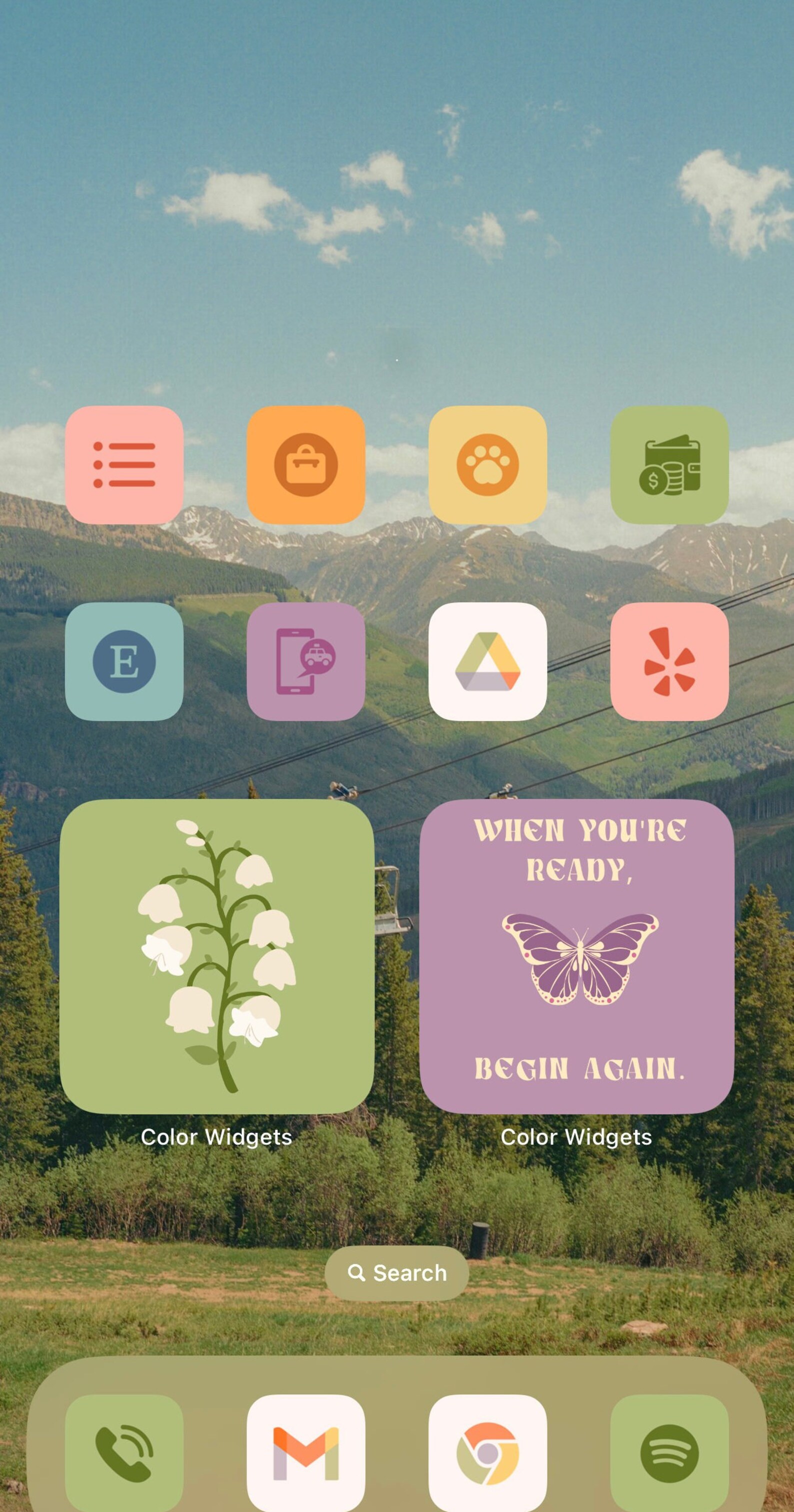 Pastel Indie iPhone App Icons Pack | Trendy iPhone Android Icons ...