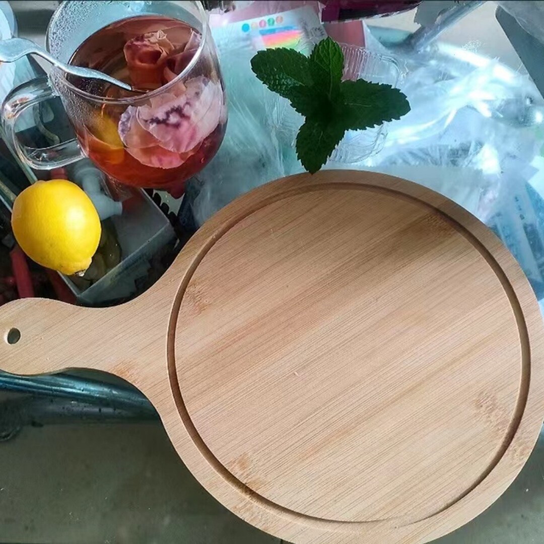 Bamboo Wood Pizza Board Wooden Pallet for Pizza Steak Bread - Etsy
