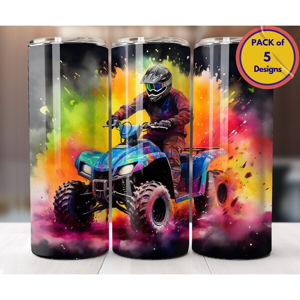Rainbow Motorcycle Tumbler - Etsy