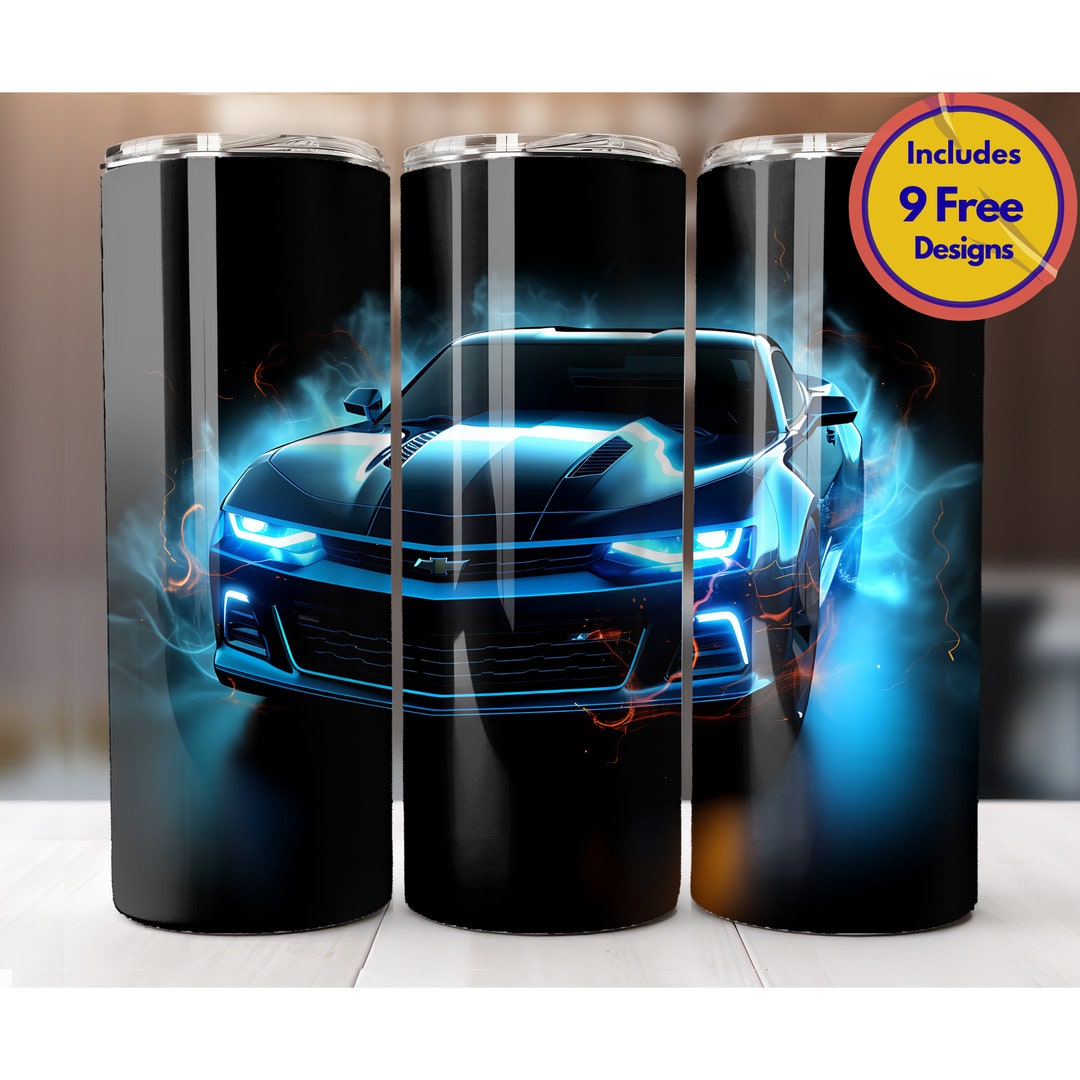 Chevy Camaro Muscle Car 20oz Tumbler Sublimation Design Sports Car ...