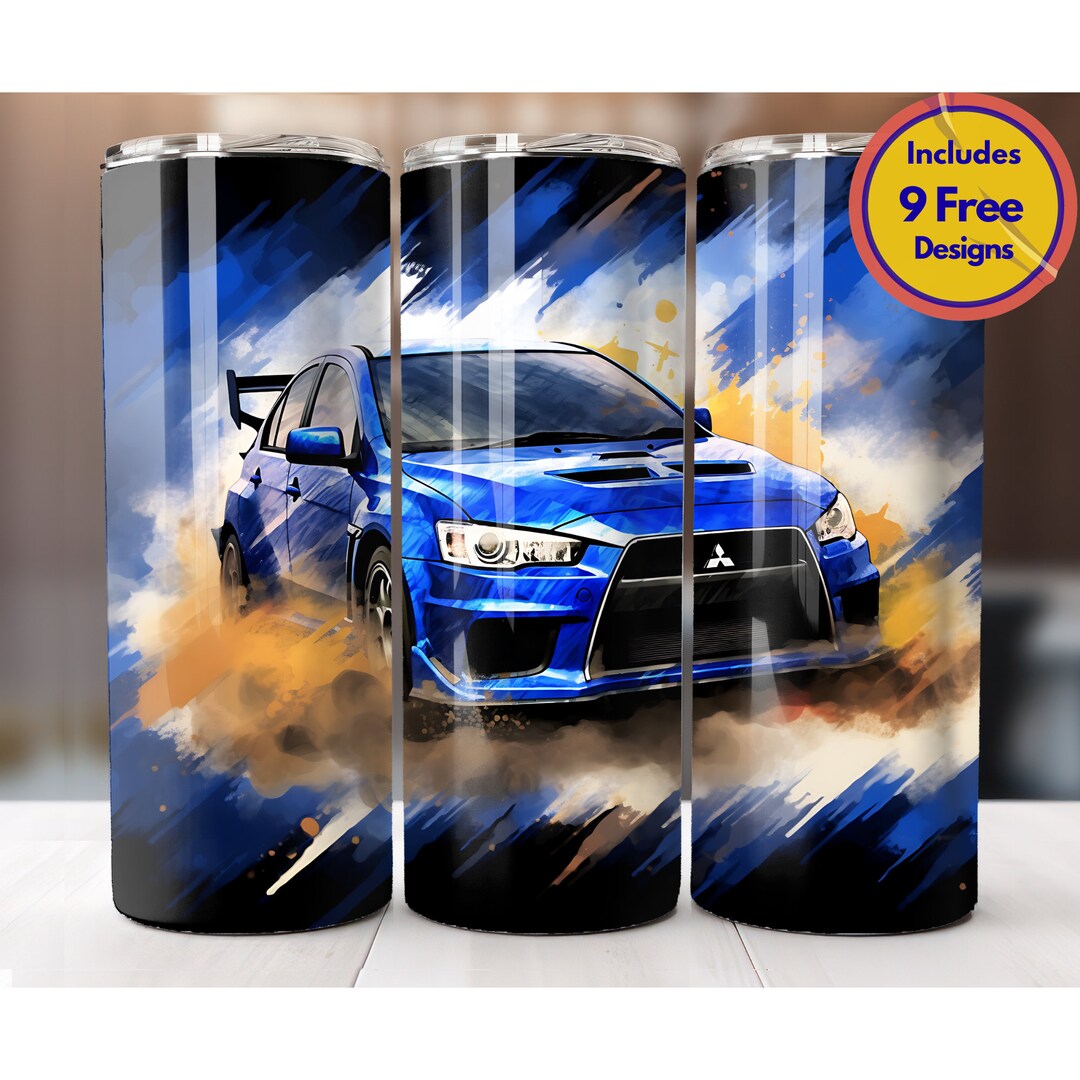 Mitsubishi Lancer Evo 20 Unzen Becher Sublimation Design PNG Sportwagen ...