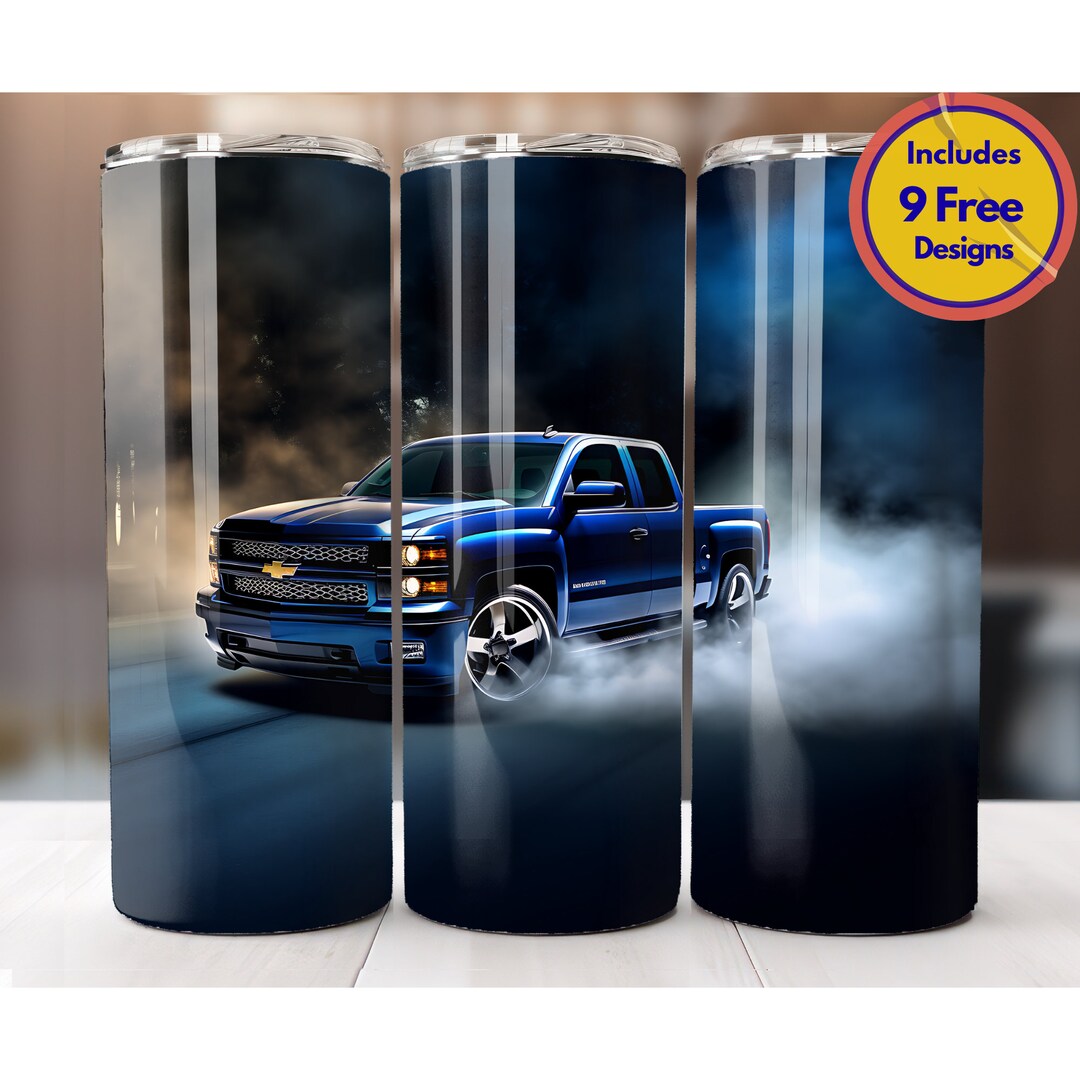 2000s Chevy Truck Smoke 20 Oz Tumbler Sublimation Design PNG Lowrider ...
