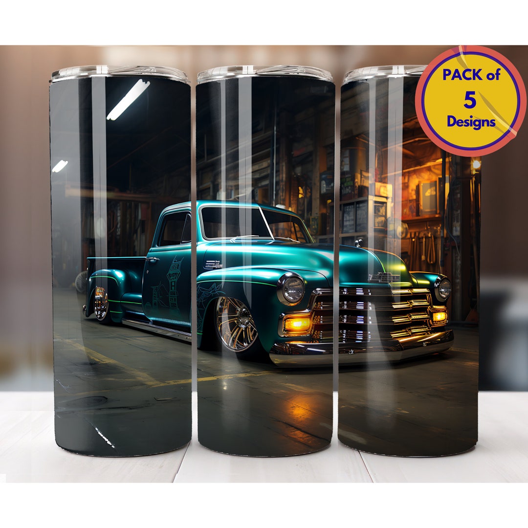 Classic American Lowrider Truck 20 Oz Tumbler Sublimation Design Car ...