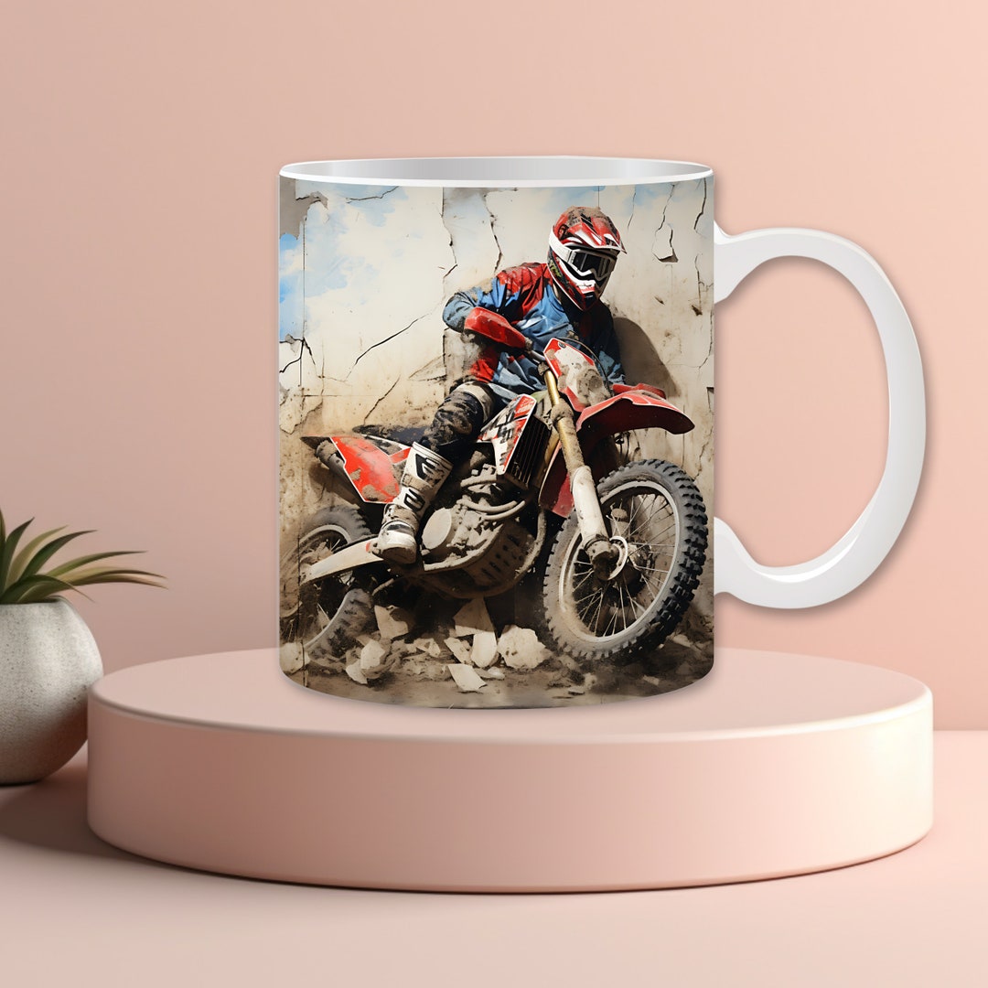 Dirt Bike 11 Unzen & 15 Unzen Becher Sublimation Design PNG Motorrad ...