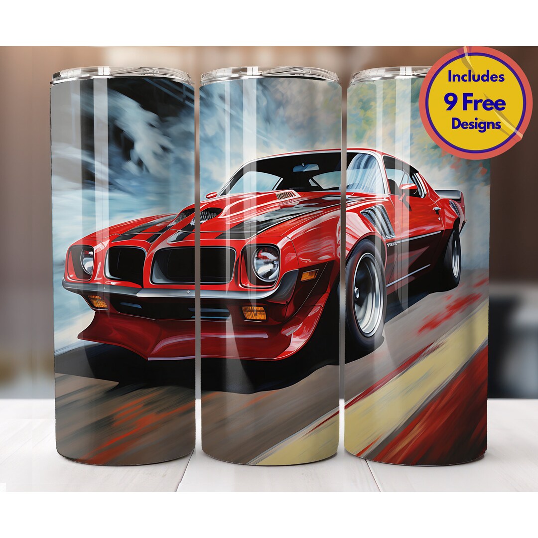 Pontiac Trans Am Muscle Car Smoke 20 Oz Tumbler Sublimation Design PNG ...