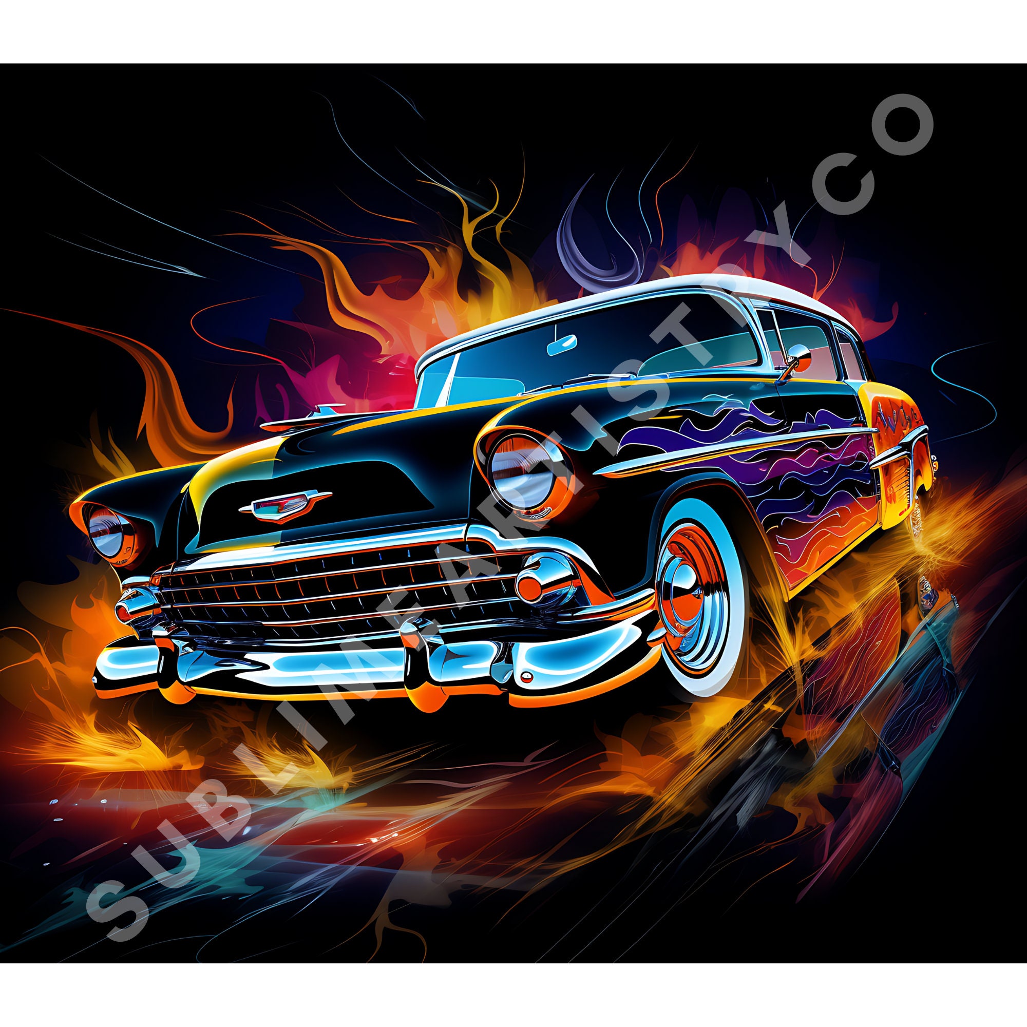 Hot Rod Car 20 Oz Tumbler Sublimation Design Car Tumbler Wrap - Etsy