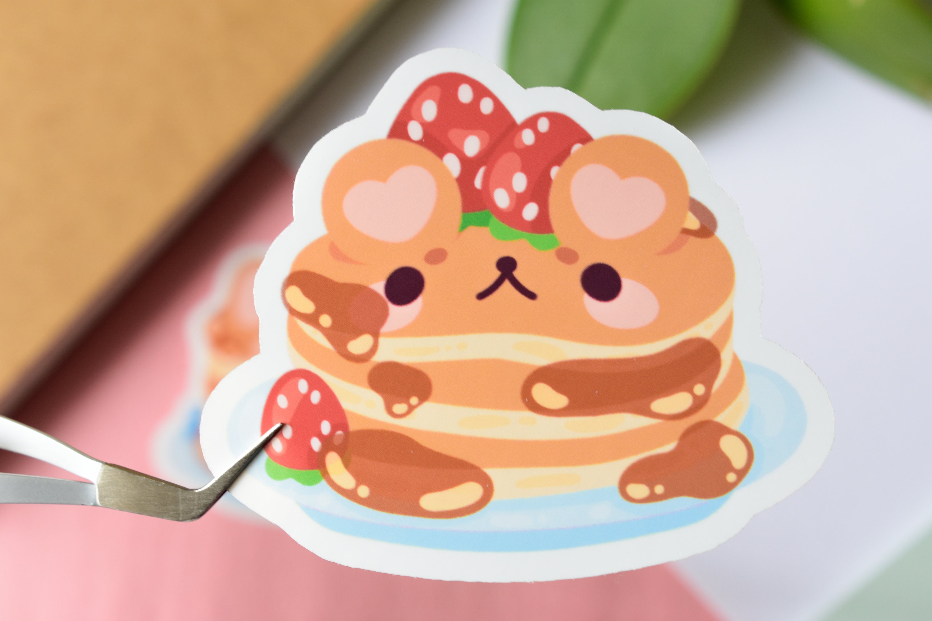 Glossy Vinyl Pancake Stacks Cute Sticker Kawaii Sticker - Etsy