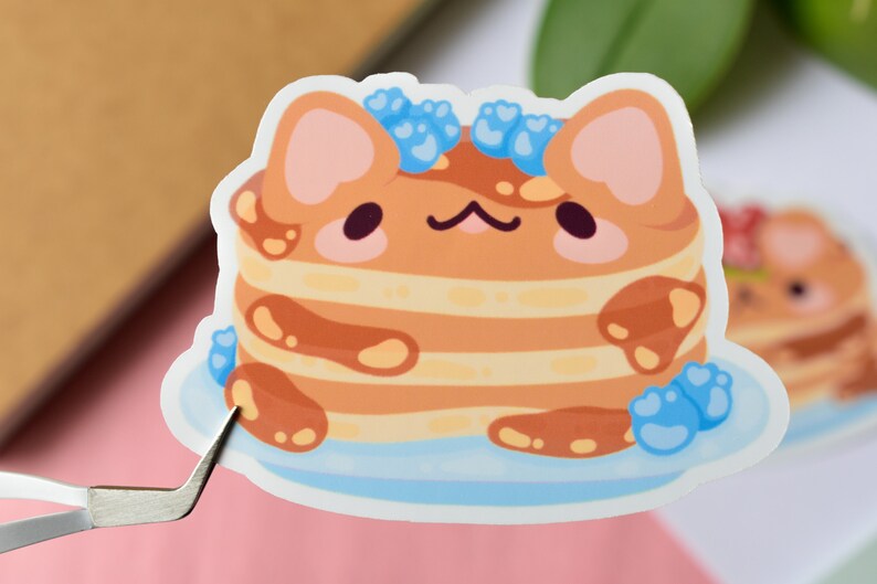 Glossy Vinyl Pancake Stacks Cute Sticker Kawaii Sticker - Etsy