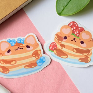 Glossy Vinyl Pancake Stacks Cute Sticker Kawaii Sticker - Etsy