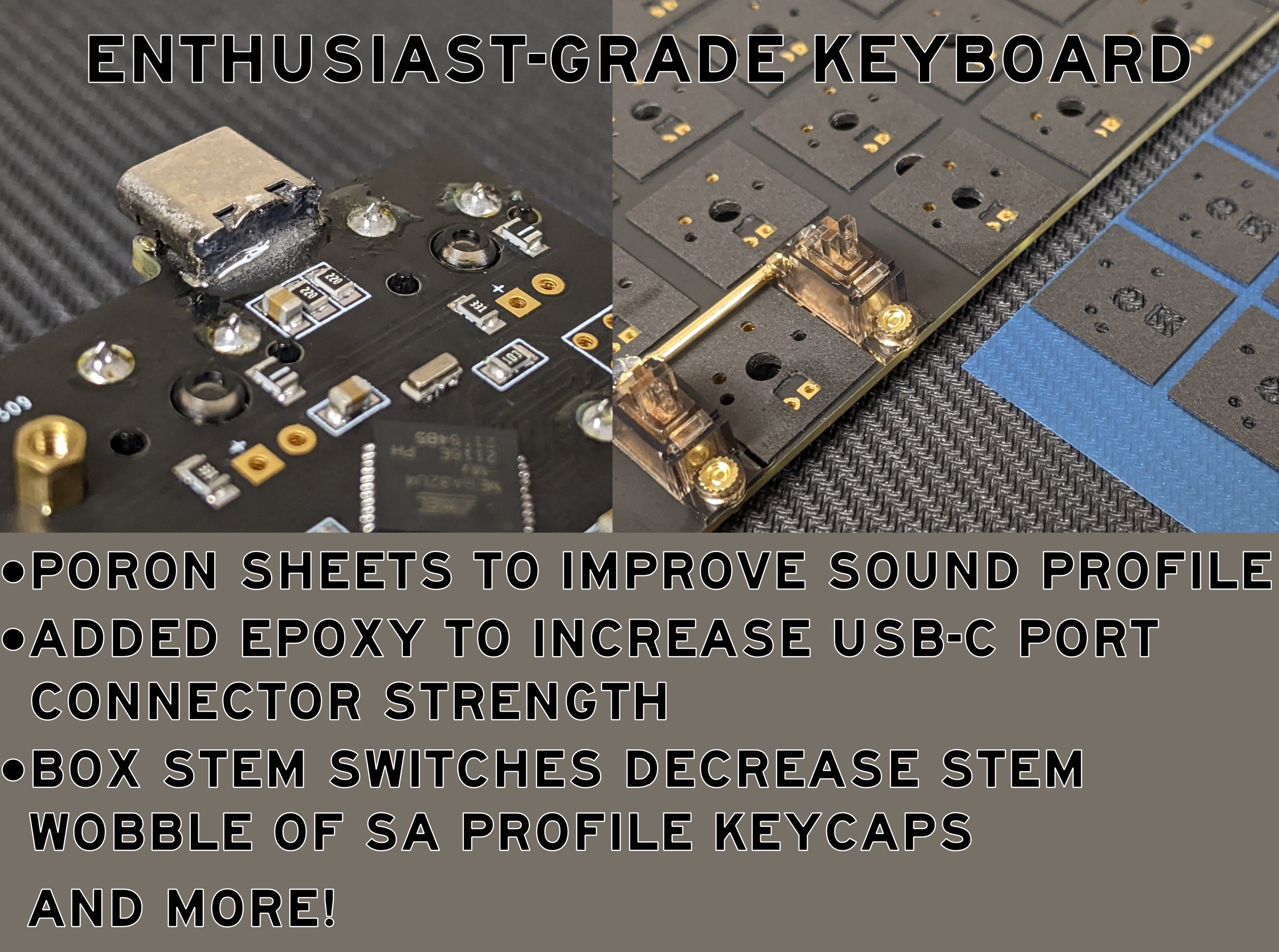 Custom Mechanical Keyboard With Switches and Keycaps USB-C - Etsy