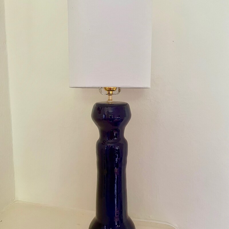 Blue Table Lamp - Etsy