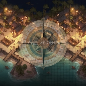 Dnd Coastal Towns and Villages Maps Bundle, 10 D&D Battlemaps, Dungeons ...