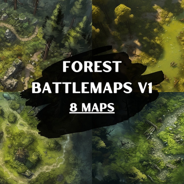 Forest Battle Map - Etsy