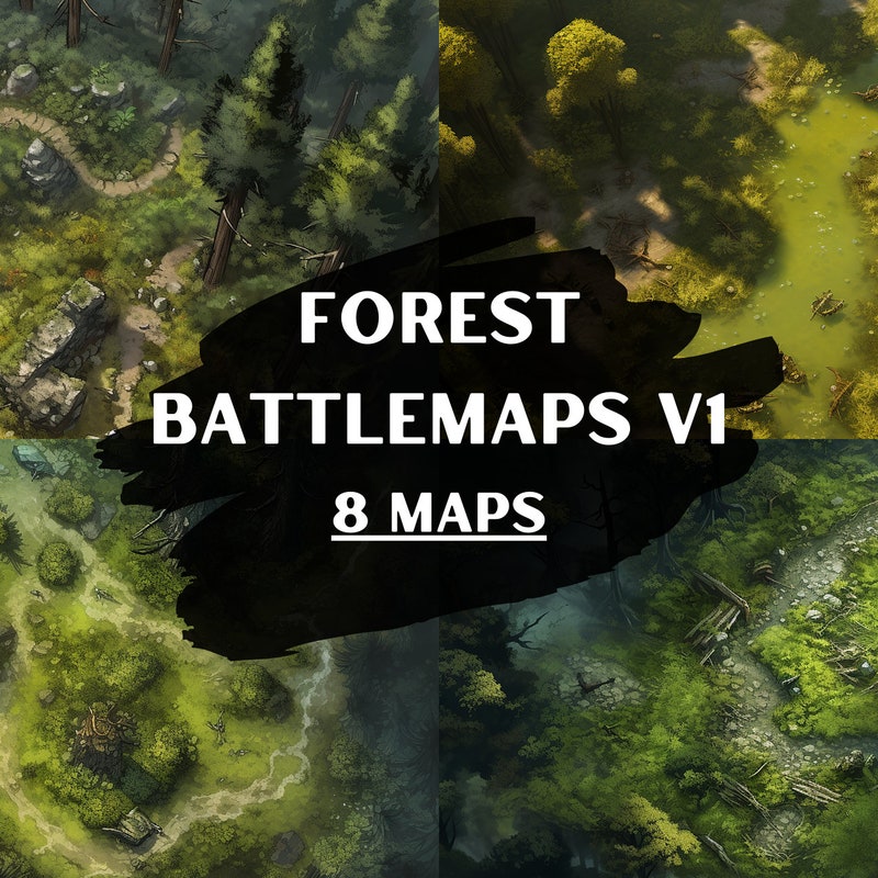 Forest Battlemaps - Etsy